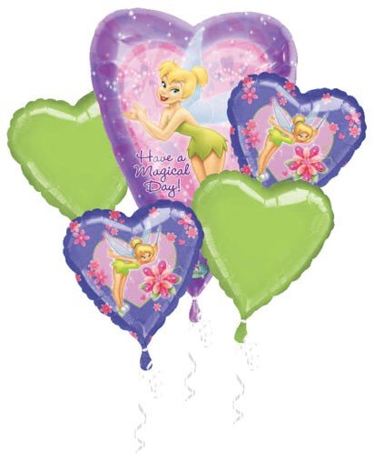 Tinker Bell Birthday Balloon Bouquet – Balloonsforeverythingonline