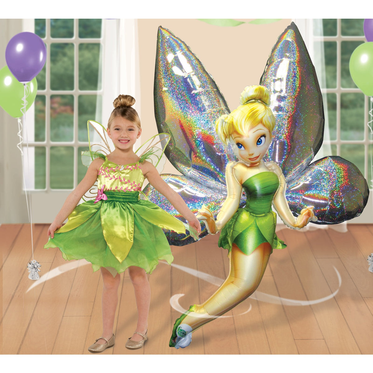 Disney Tinker Bell 66" Airwalker Birthday Balloon ...