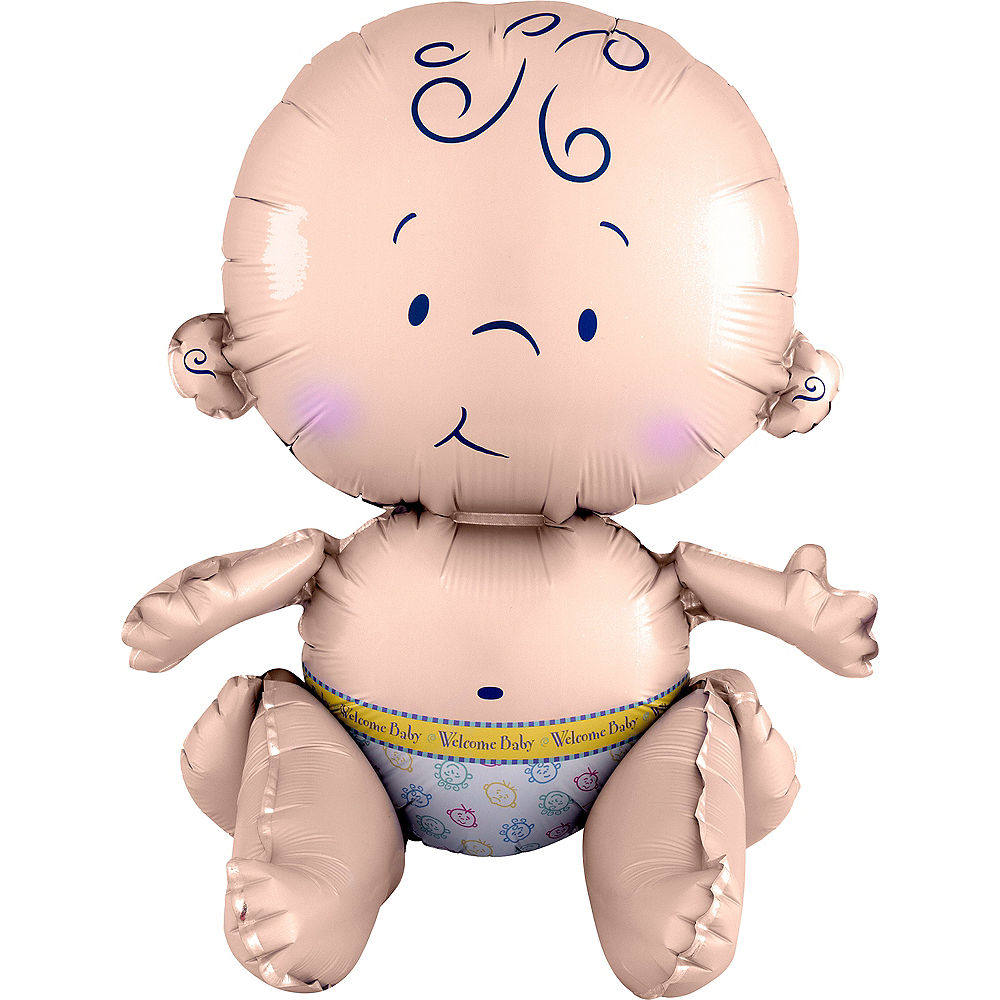Air-Filled Sitting Baby Balloon – Balloonsforeverythingonline
