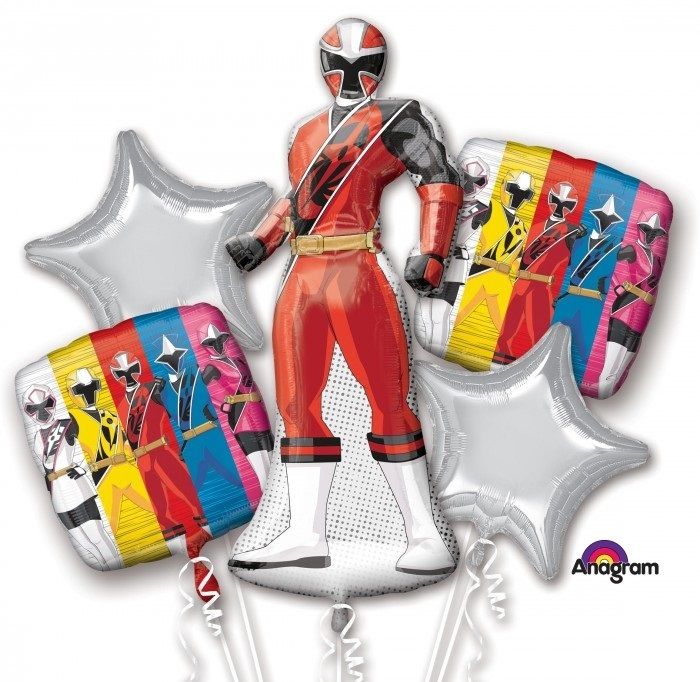 Power Ranger Ninja Steel Balloon Bouquet – Balloonsforeverythingonline